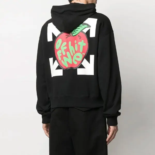 Off-White Ss21 Pattern Hooded Long Sleeves Loose Fit