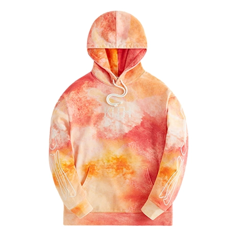 Kith Treats Skeleton Nelson Hoodie - Orange/red