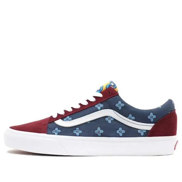 VANS Old Skool "tie Print Mix" Low Top Sneakers - Red/blue