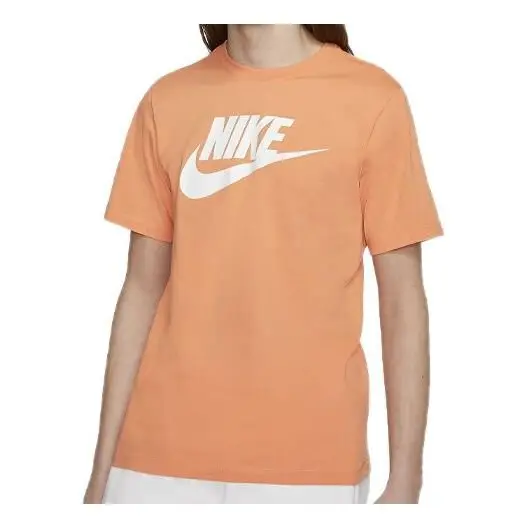 Nike Sports Short Sleeve Tee - Orange/white