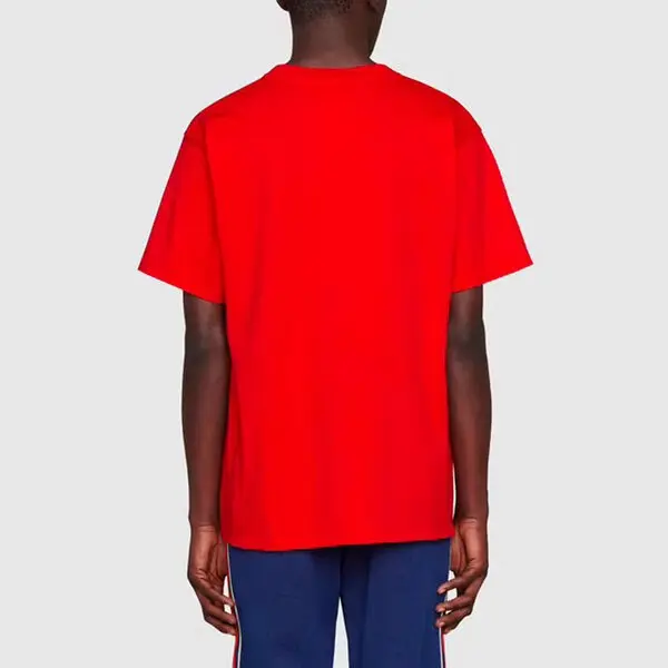 Gucci Ss22 Cotton Jersey T-shirt With Mirror Print 'red