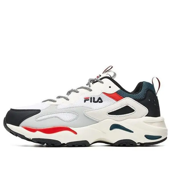 FILA Tracer Low Top Sneakers - White/red/green