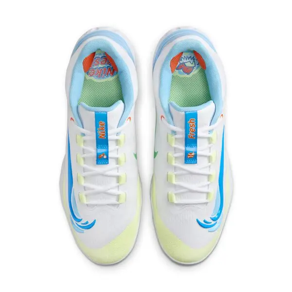 Nike Alpha Huarache Elite 4 Low Mcs - White/aquarius Blue/barely Volt