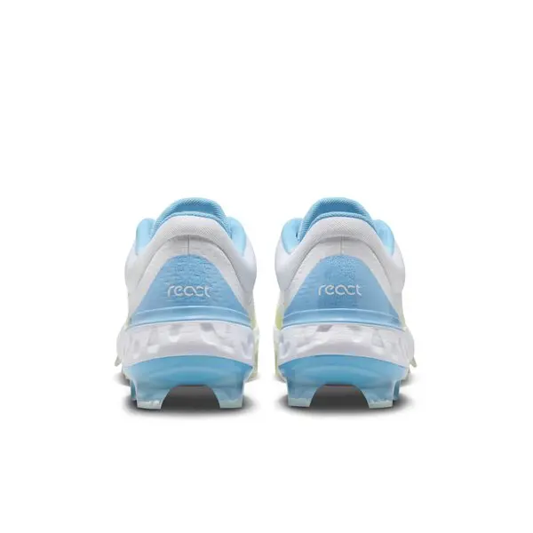 Nike Alpha Huarache Elite 4 Low Mcs - White/aquarius Blue/barely Volt