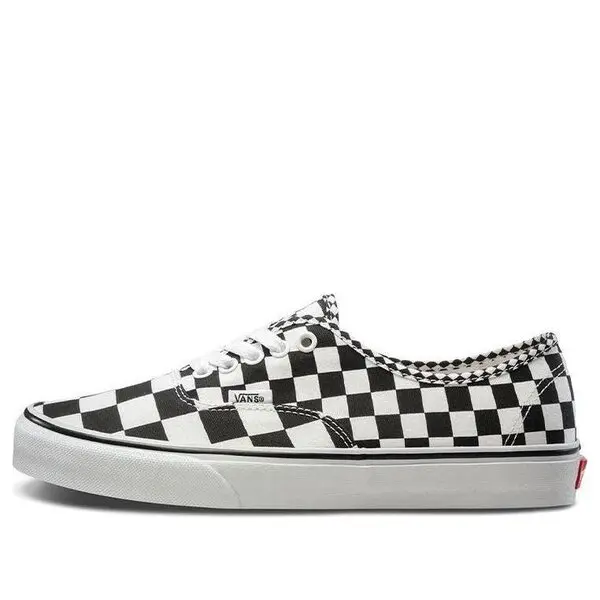 VANS Authentic Mix Checker Lace-up Sneakers - Black