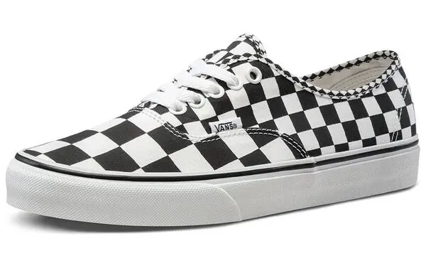 VANS Authentic Mix Checker Lace-up Sneakers - Black