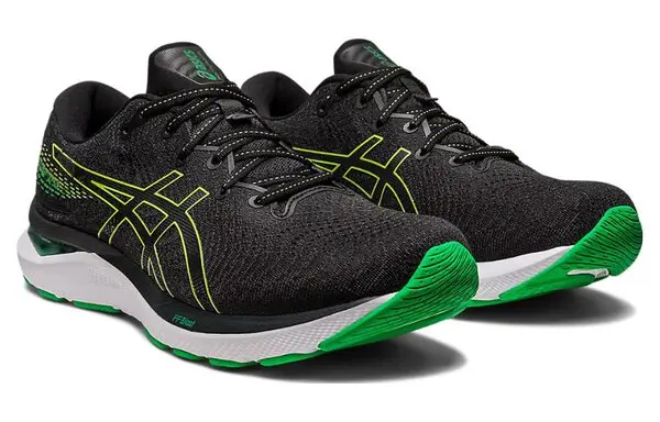 Asics Gel-cumulus 24 Athletic Sneakers - Black/lime Zest