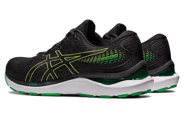 Asics Gel-cumulus 24 Athletic Sneakers - Black/lime Zest