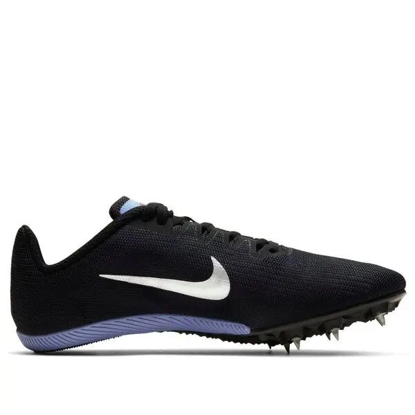 Nike Zoom Rival M 9 Spikes Athletic Shoes - Black/silver
