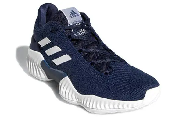 Adidas Pro Bounce 2018 Low Basketball Sneakers - Blue/white