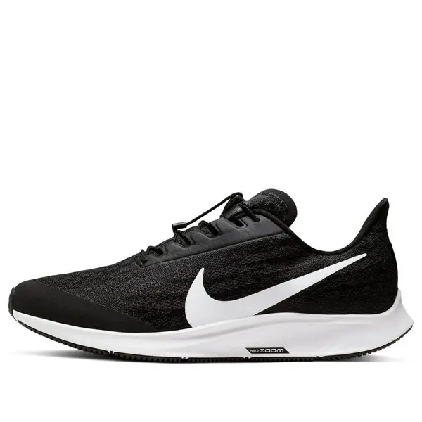 Nike Zoom Pegasus 36 Flyease Athletic Shoes - Grey/black/white