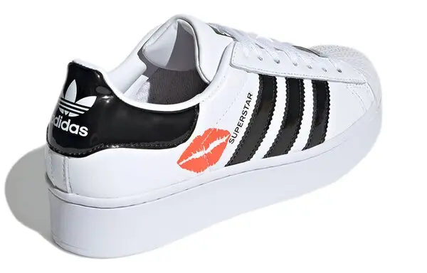 Adidas Superstar Bold 'lip Print' Platform Sneakers - Black/white