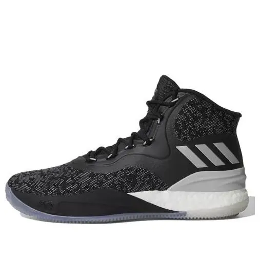 Adidas D Rose 8 High Top Sneakers - Black/white