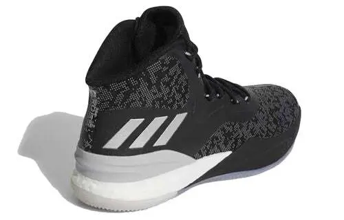 Adidas D Rose 8 High Top Sneakers - Black/white