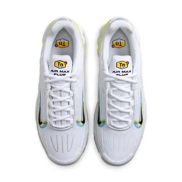 Nike Max Plus 3 "3d Swoosh" Sneakers - White/volt/light Marine