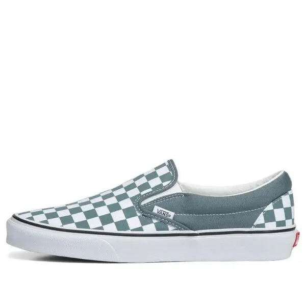 VANS Checkerboard Slip-on Low Top Sneakers - Blue/white