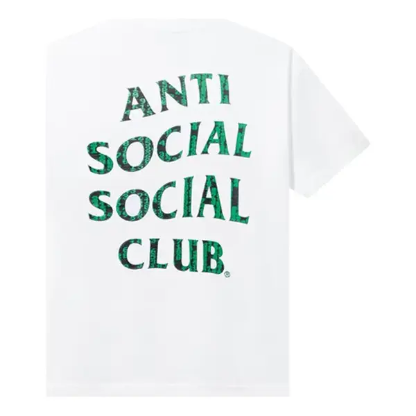 ANTI SOCIAL SOCIAL CLUB Glitch T-shirt 'white Green - White/green