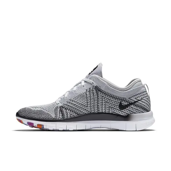 Nike Free Tr Trainer Flyknit Low-top Sneakers - Black/white/grey