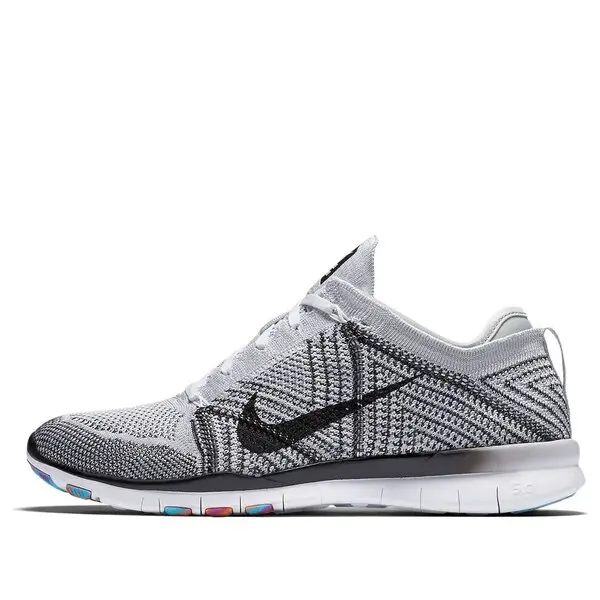 Nike Free Tr Trainer Flyknit Low-top Sneakers - Black/white/grey