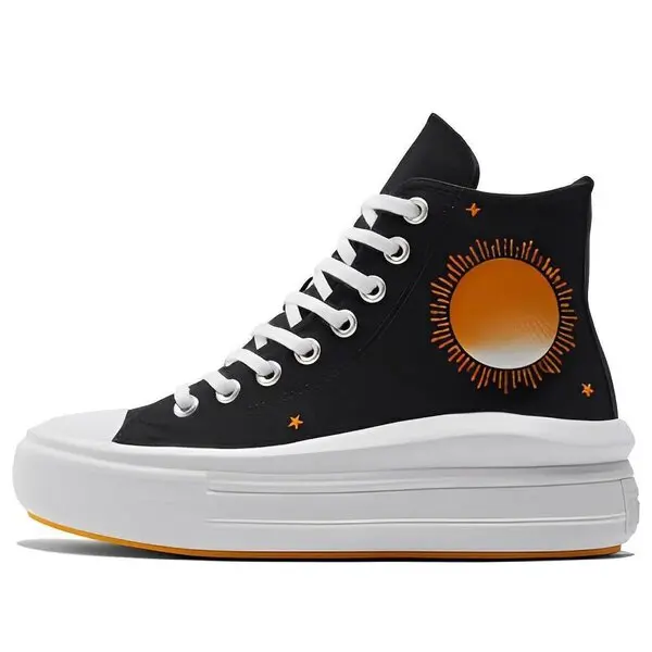 CONVERSE Chuck Taylor All Star Move High Top Sneakers - Black/white/orange