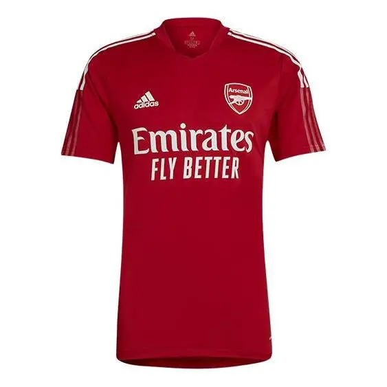 Adidas Arsenal Short Sleeve Training Jersey - Red