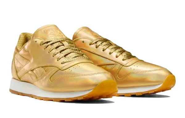 REEBOK Classic Leather Mu Metallic Tone Sneakers - Gold