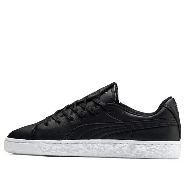 PUMA Basket Crush Emboss Low Top Sneakers - Black