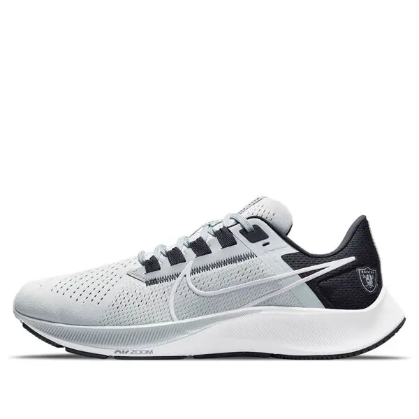 Nike Nfl X Air Zoom Pegasus 38 'las Vegas Raiders' Athletic Sneakers - Black/white