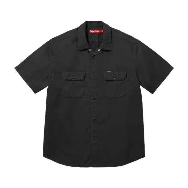 Supreme X Ghostface Ss26 S/s Work Shirt - Black