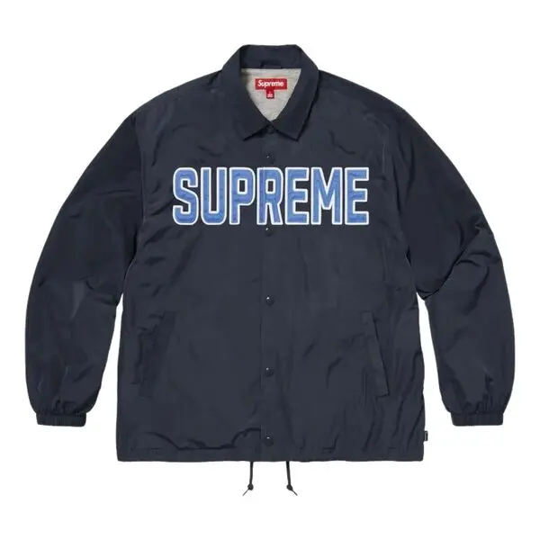 Supreme Spellout Coaches Jacket - Navy