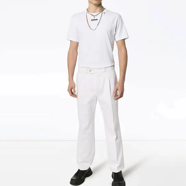 Off-White Ss20 Caravaggio Arrow Back Arrows Sketch Logo T-shirt