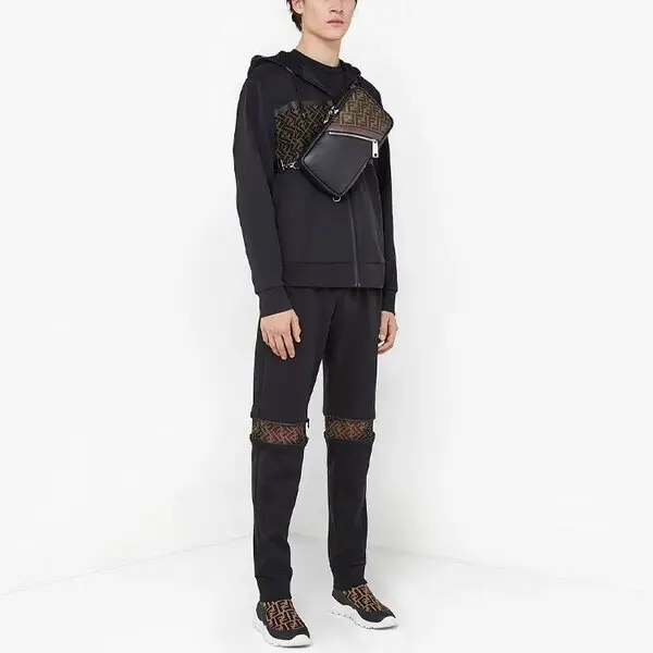 Fendi Cotton Hooded Zip-up Jacket