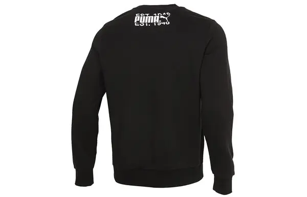 PUMA Alphabet Printing Sports Round Neck Pullover