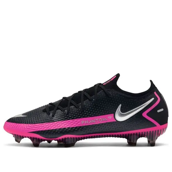 Nike Phantom Gt Elite Fg Football Boots - Black/pink Blast