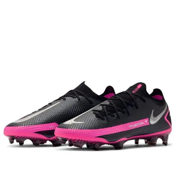 Nike Phantom Gt Elite Fg Football Boots - Black/pink Blast