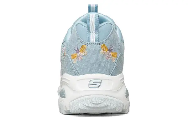Sketchers D'lites 1.0 Embroidered Low-top Sneakers - Blue
