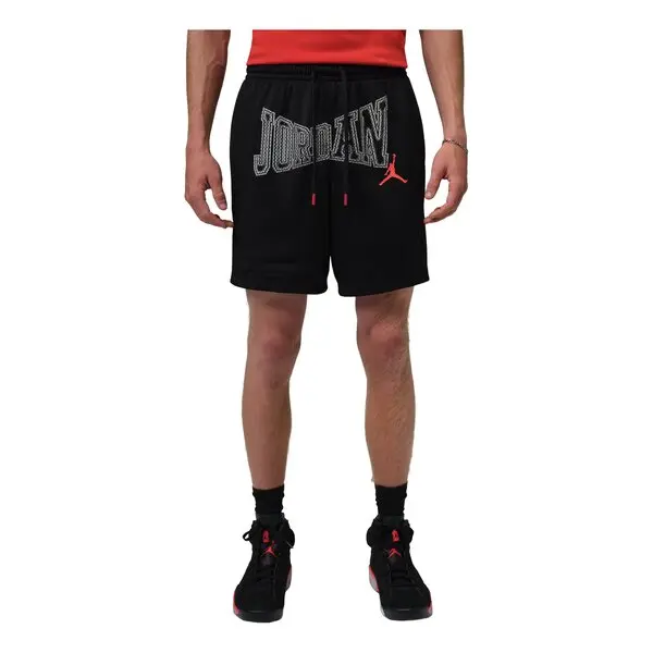 JORDAN Brooklyn 18cm Mesh Shorts - Black/infrared 23