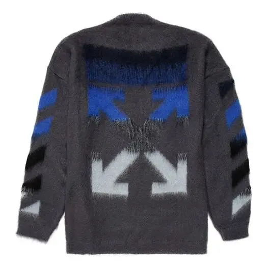 Off-White Fw19 Arrow Mohair Sweater - Grey