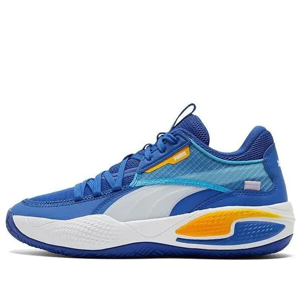 PUMA Court Rider Basketball Sneakers - Blue/white/yellow