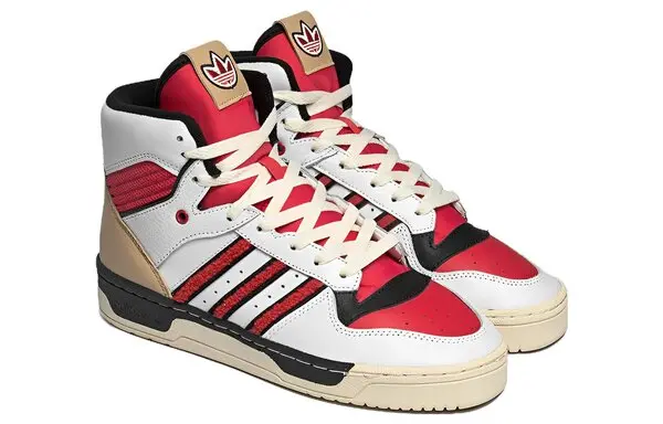 Adidas Rivalry Hi "cloud White Glory Red - Cloud White/glory Red/core Black