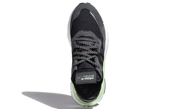 Adidas Nite Jogger 'reptile Pack' Low Top Sneakers - Grey Six/core Black/glow Green
