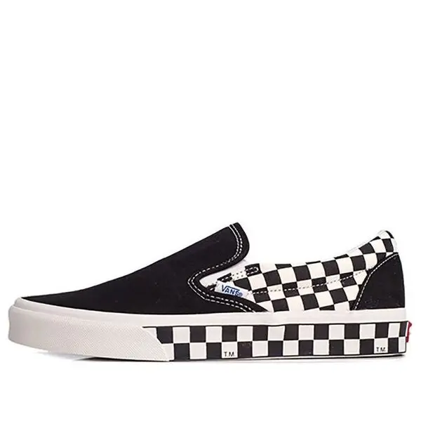 VANS Classic Slip-on Sidewall Check Sneakers - Black