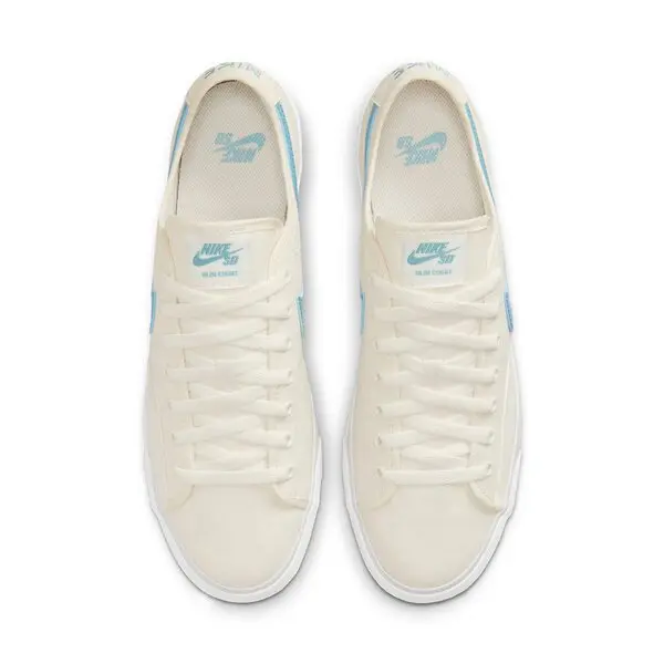 Nike Blazer Court Sb Sneakers - Cream/blue