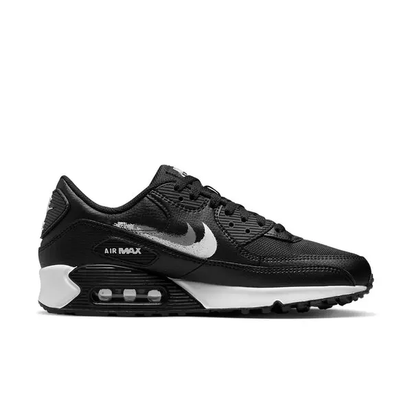 Nike Max 90 "spray Paint Swoosh" Sneakers - Black/cool Grey/white