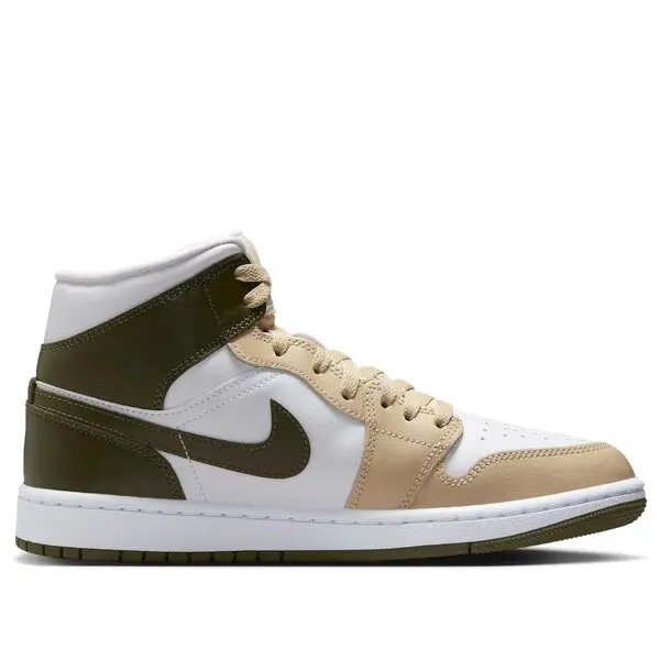 JORDAN 1 Mid "military Drab - White/rattan/medium Olive