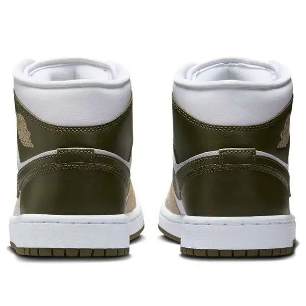 JORDAN 1 Mid "military Drab - White/rattan/medium Olive