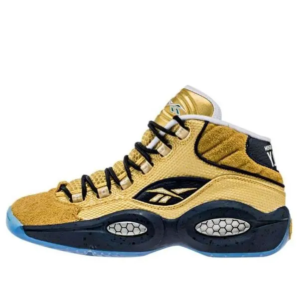 REEBOK Question Mid Ebc 'rucker Park' Sneakers - Goldyellowgold/black/white