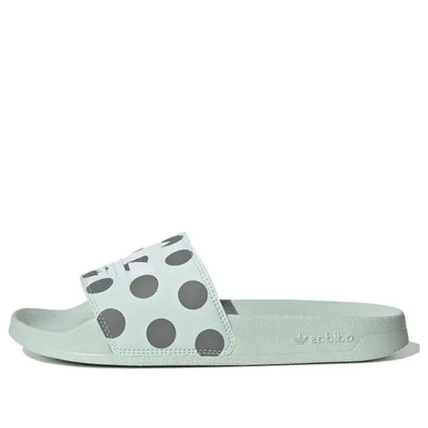 Adidas Adilette Slides 'dash Green Polka - Peppermint Green