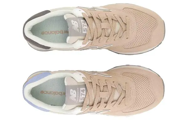 NEW BALANCE 574 "brown" Sneakers - Light Brown/light Blue
