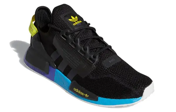Adidas Nmd_r1 V2 'carbon Shock Yellow' Sneakers - Black